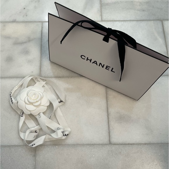 CHANEL | Bags | Chanel Makeup Packaging Paper Camilla Flower Ribbon And ...